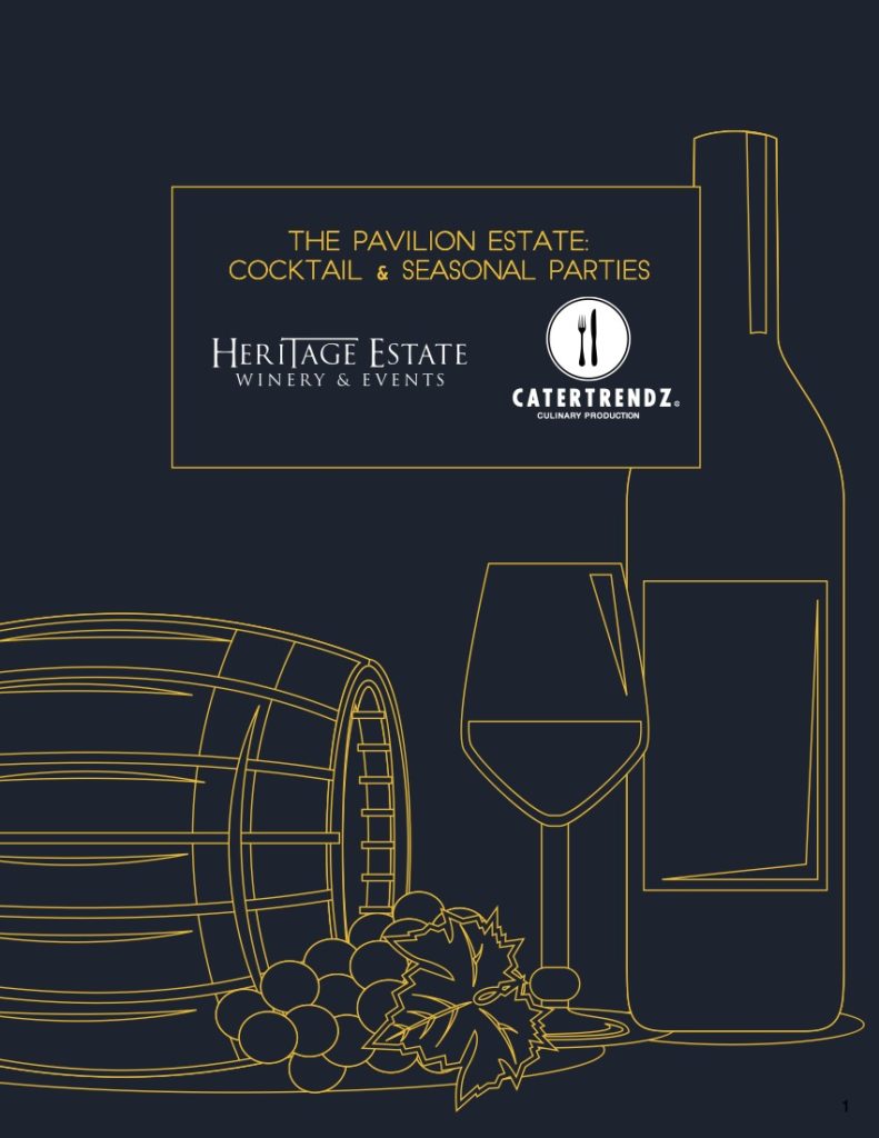 OUR MENUS - Heritage Estate