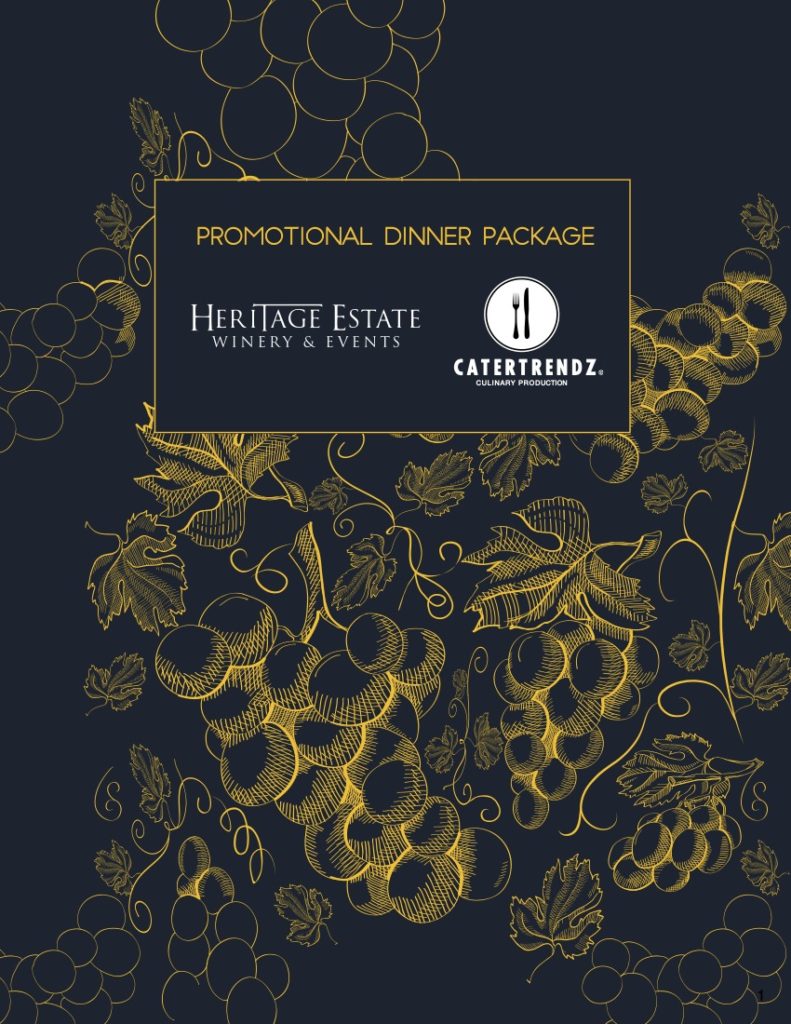 OUR MENUS - Heritage Estate