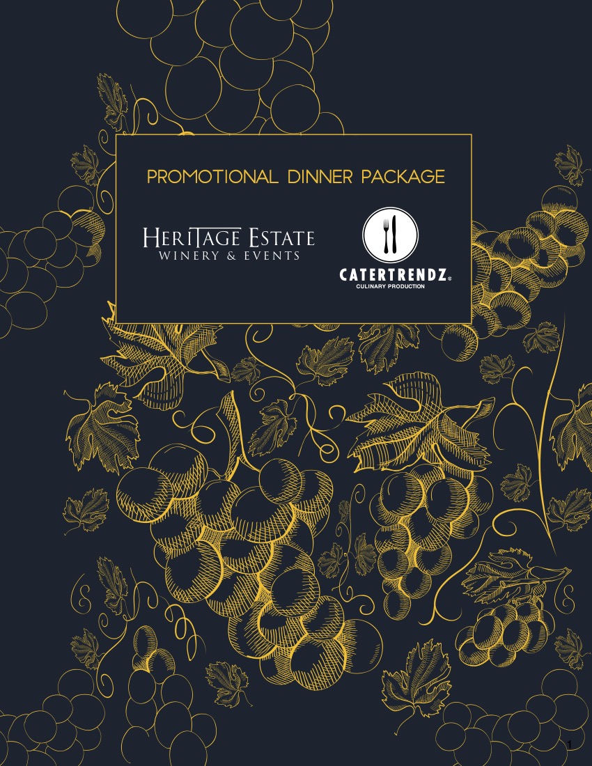 OUR MENUS - Heritage Estate